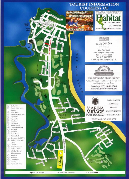 Street Map Port Douglas Australia Cairns Attractions | Port Douglas